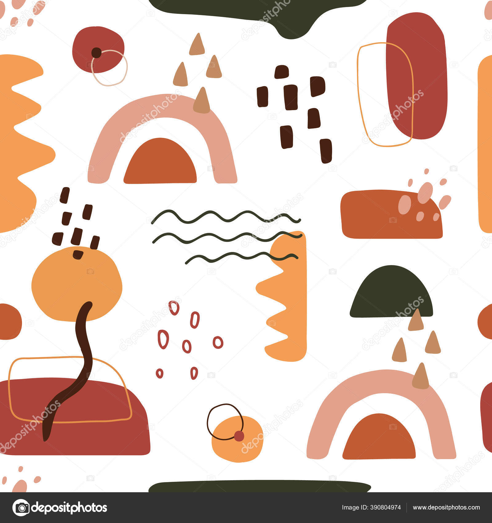 Geometric And Organic Shapes Design