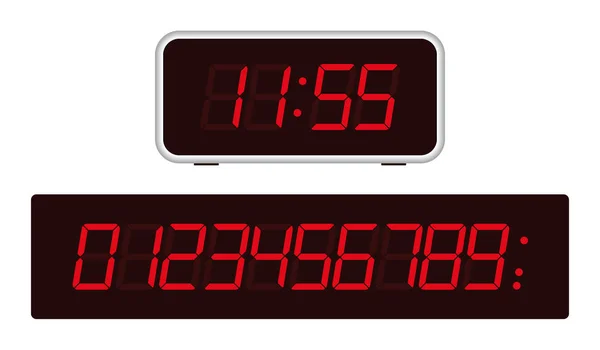 Old digital clock Vector Art Stock Images | Depositphotos
