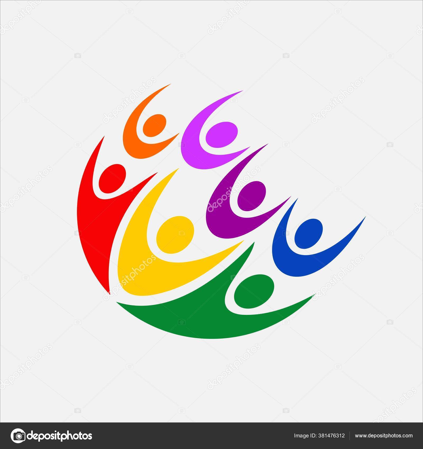 Vector Trabajo Equipo Logo Template Vector de stock #381476312 de ...