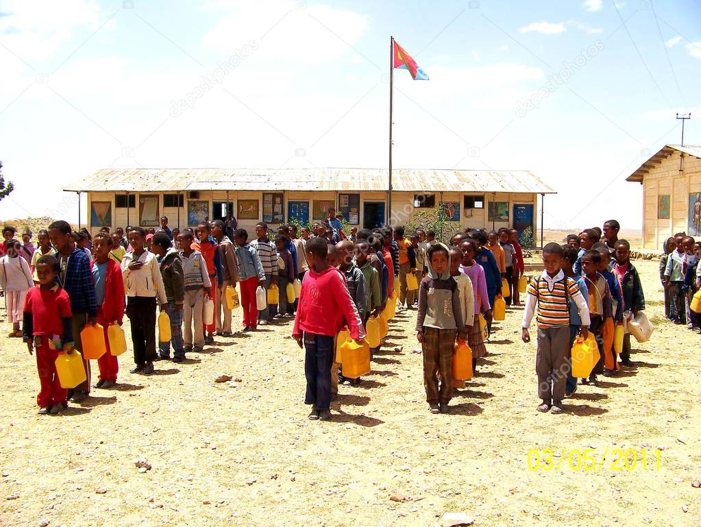 Segheneiti, Eritrea - 25 / 04 / 2019: Viajando por las villas cerca de ...