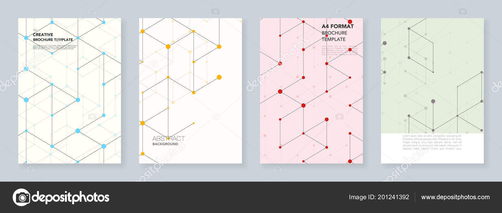 Minimal templates for flyer, leaflet, brochure, report, presentation ...