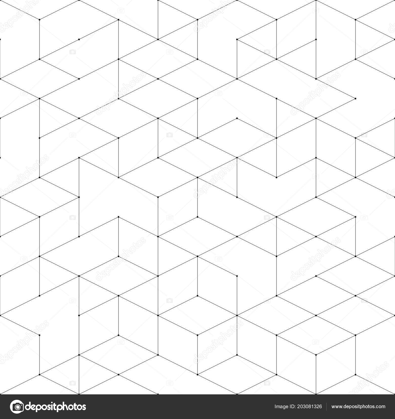 Connection seamless structure. Modern line art pattern with connecting ...