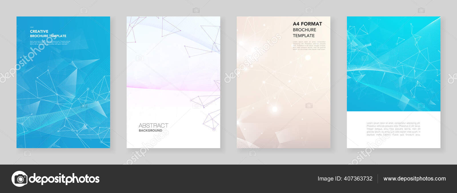 Vzor brožury A4, šablony pro letáky, brožura A4, zpráva, prezentace ...