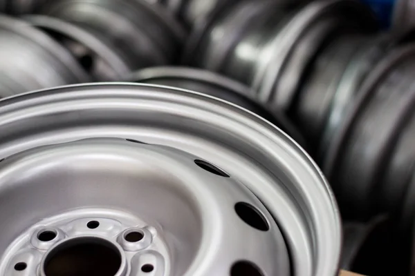 wheels in the car shop - Stock Image - Everypixel