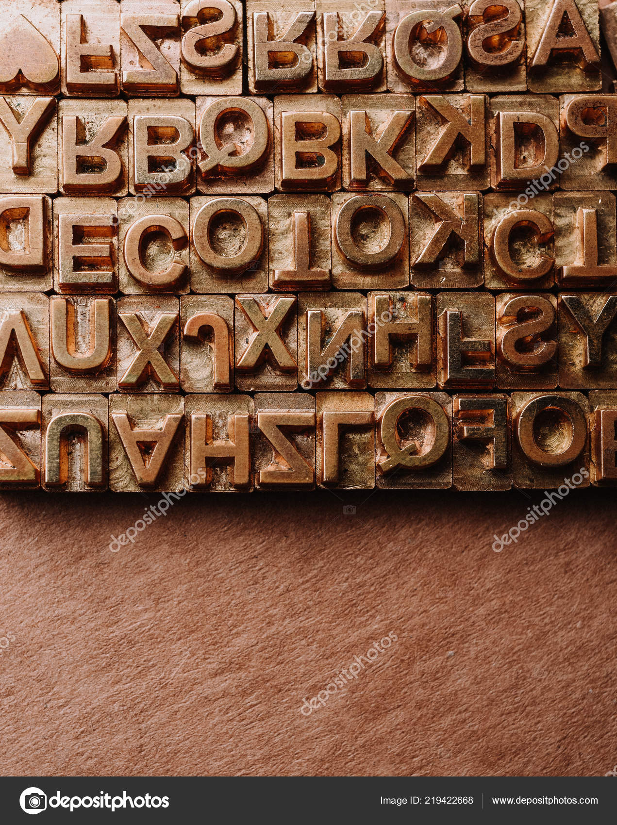 Close Shot Brown Leather Alphabet Stamps — Stock Photo © ArtKvitka ...