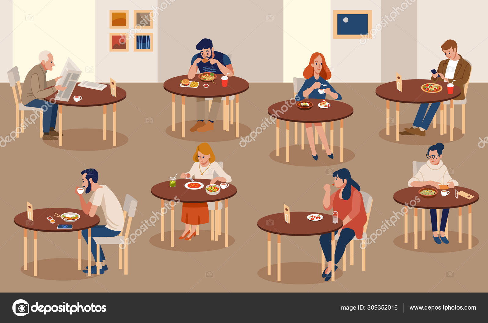 Someone Setting The Table Cartoon