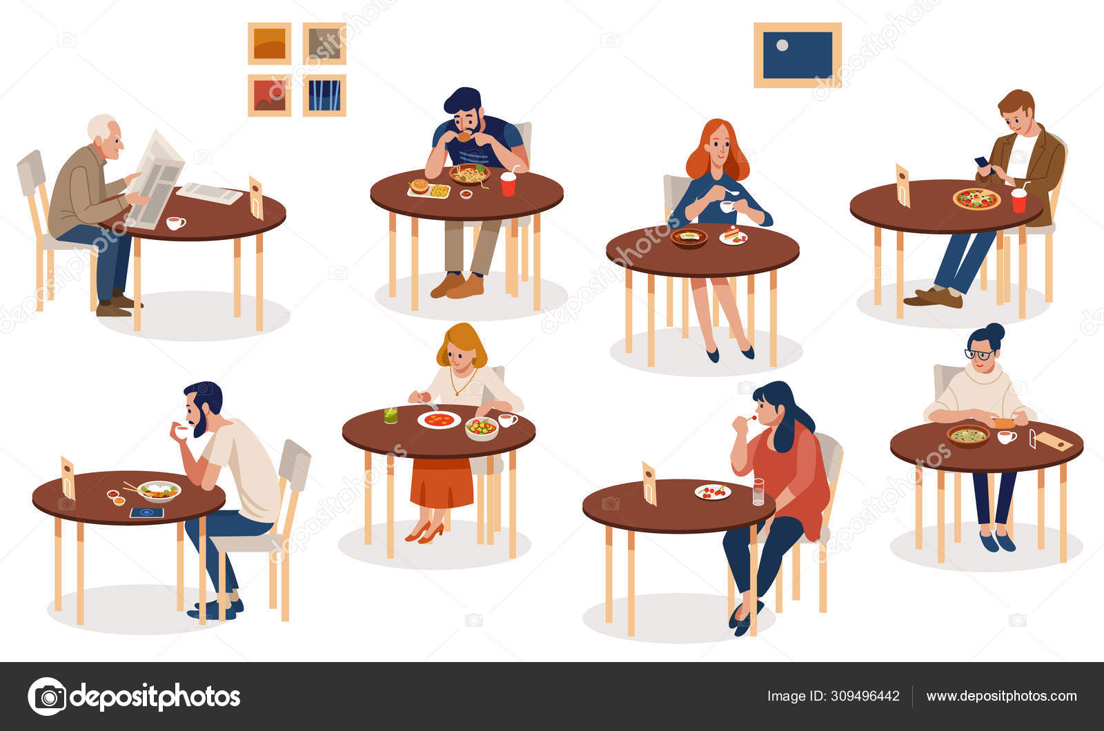 Someone Setting The Table Cartoon