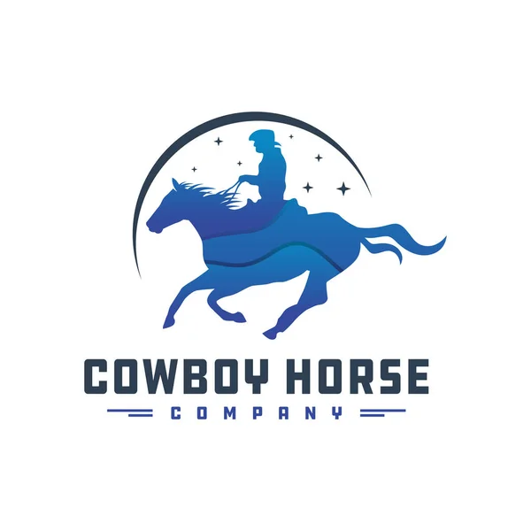 Horse Cowboy Logo Design Stock Vector Image by ©cumicumi442@gmail.com ...