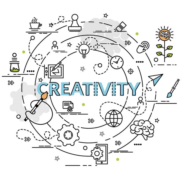 Flat Colorful Design Concept Audit Infographic Idea Making Creative ...