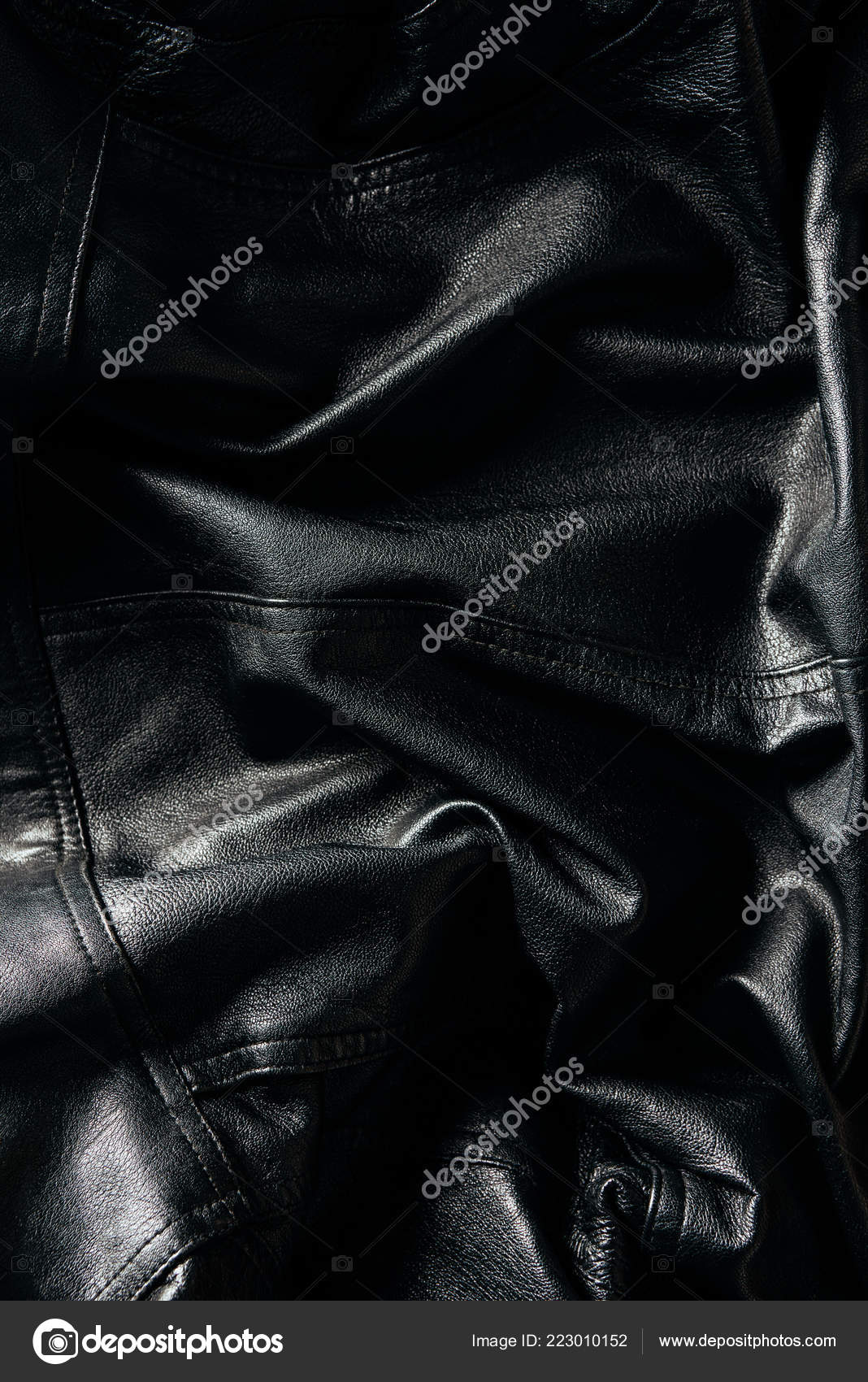 Full Frame Black Leather Jacket Background Stock Photo by ©KateNovikova ...