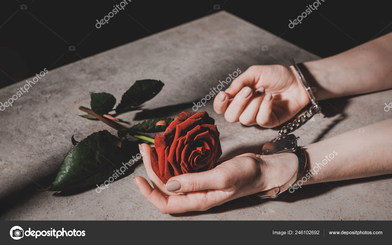 Handcuff And Rose Red
