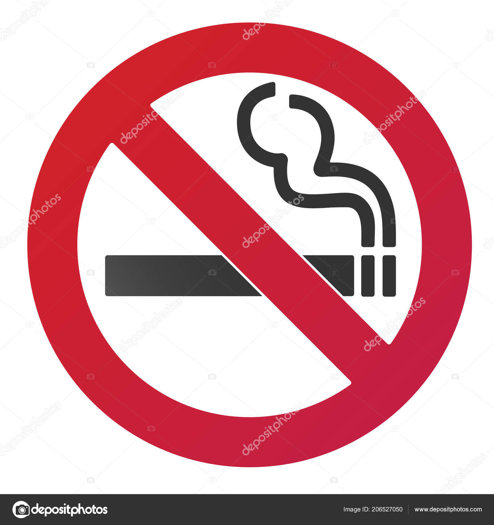 Circulo Proibido De Fumar Transparente
