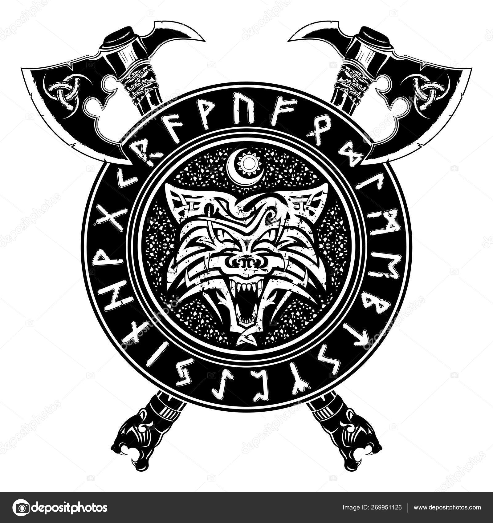 Nordic Wolf Symbols