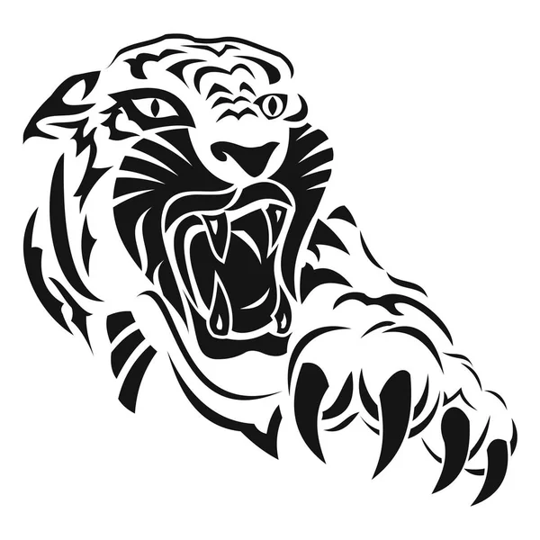 Simple Tribal Tiger Tattoo