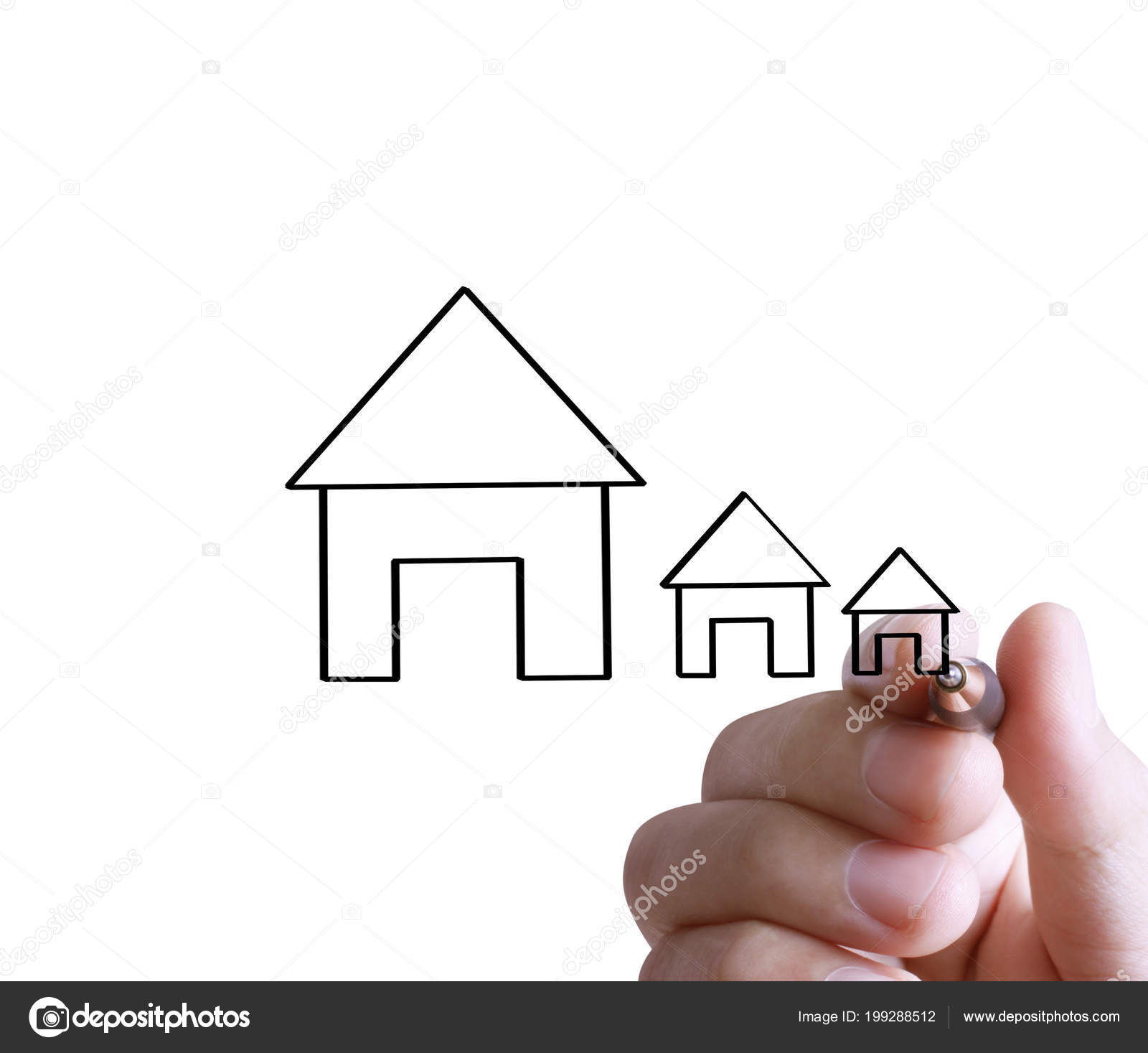 Hand Drawing House Stock Photo by ©violetkaipa 199288512