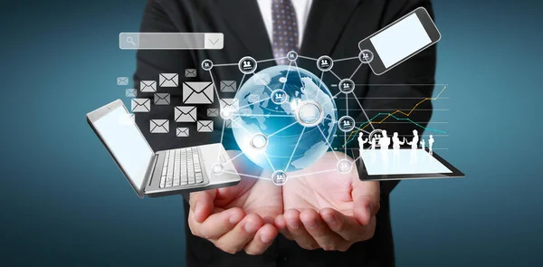 Technology in the hands Stock Photo by ©violetkaipa 12286955