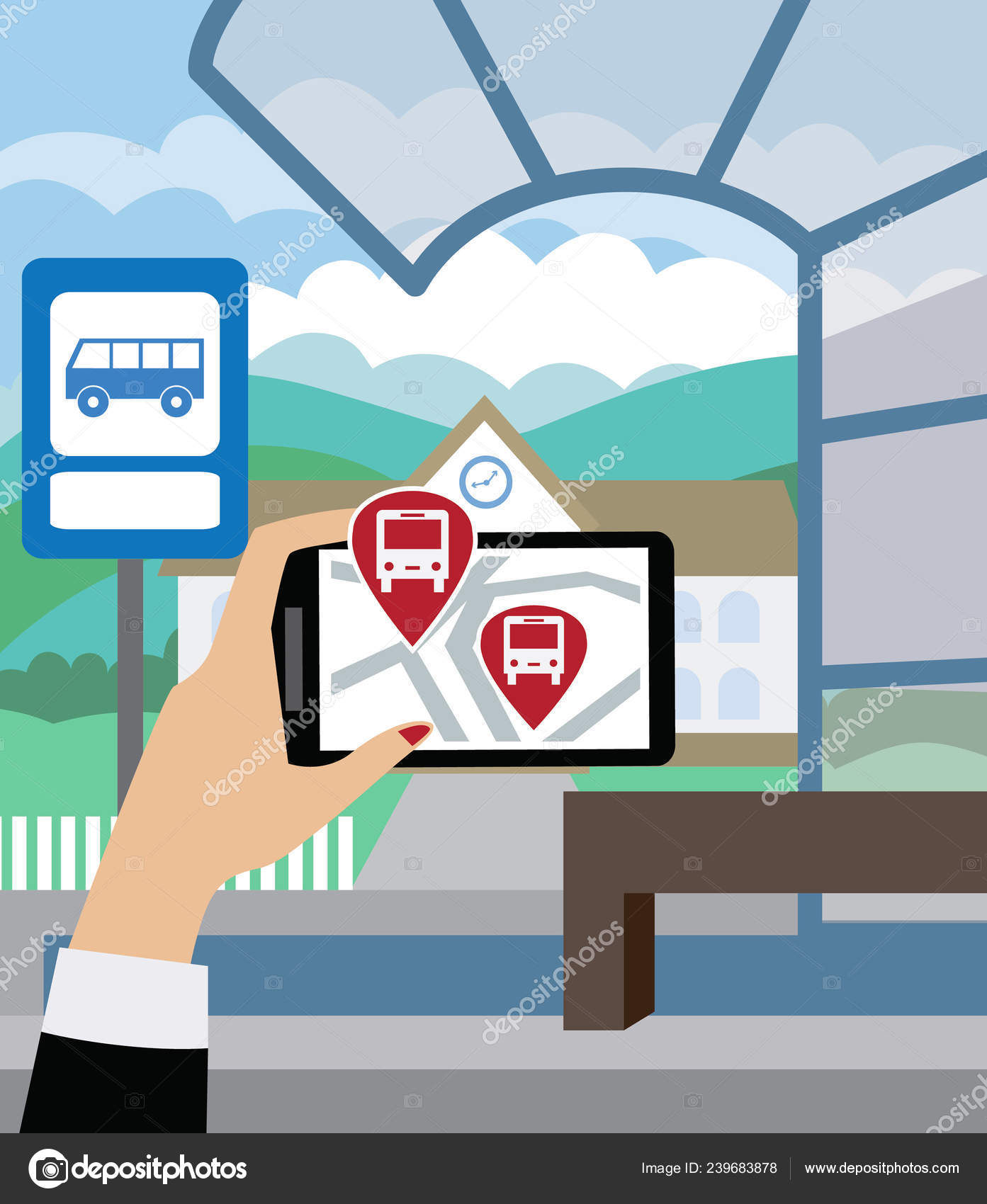 Using Your Smartphone Modern Maps Applications Now Rides Bus Modern ...