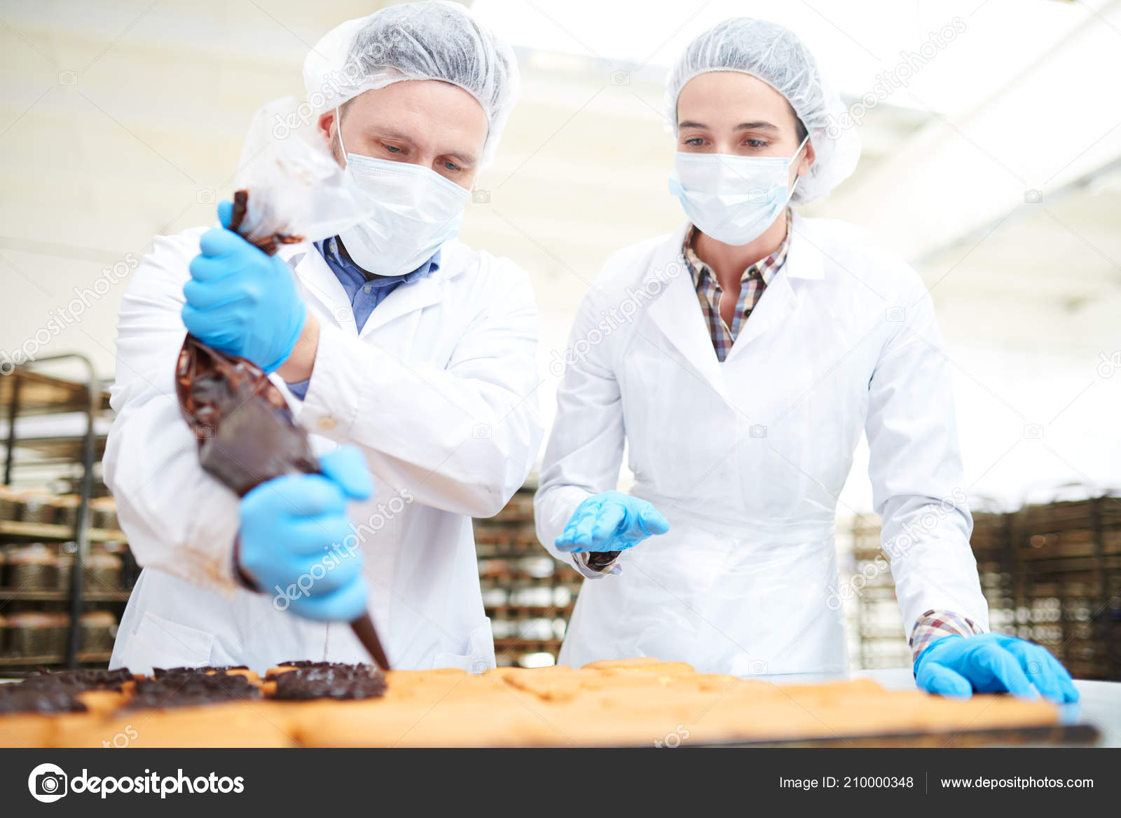People Working In A Chocolate Factory