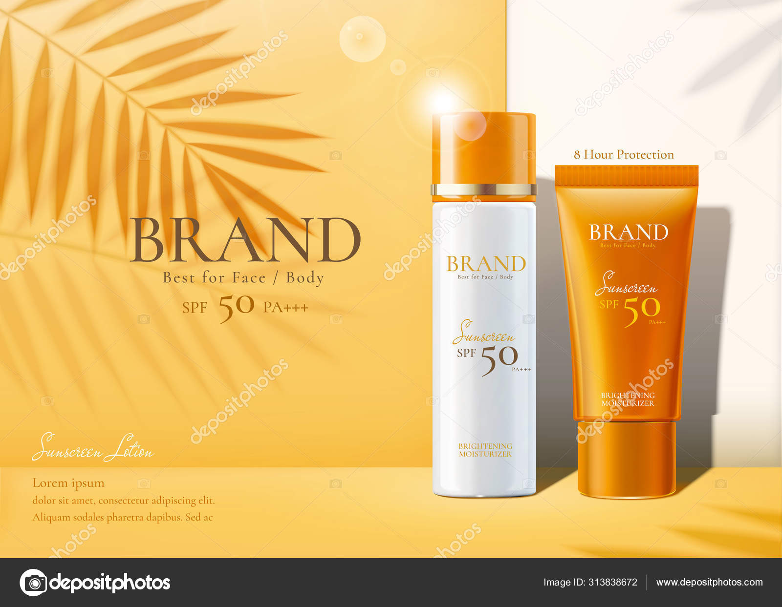 Sunscreen products set ads Stock Vector by ©kchungtw 313838672