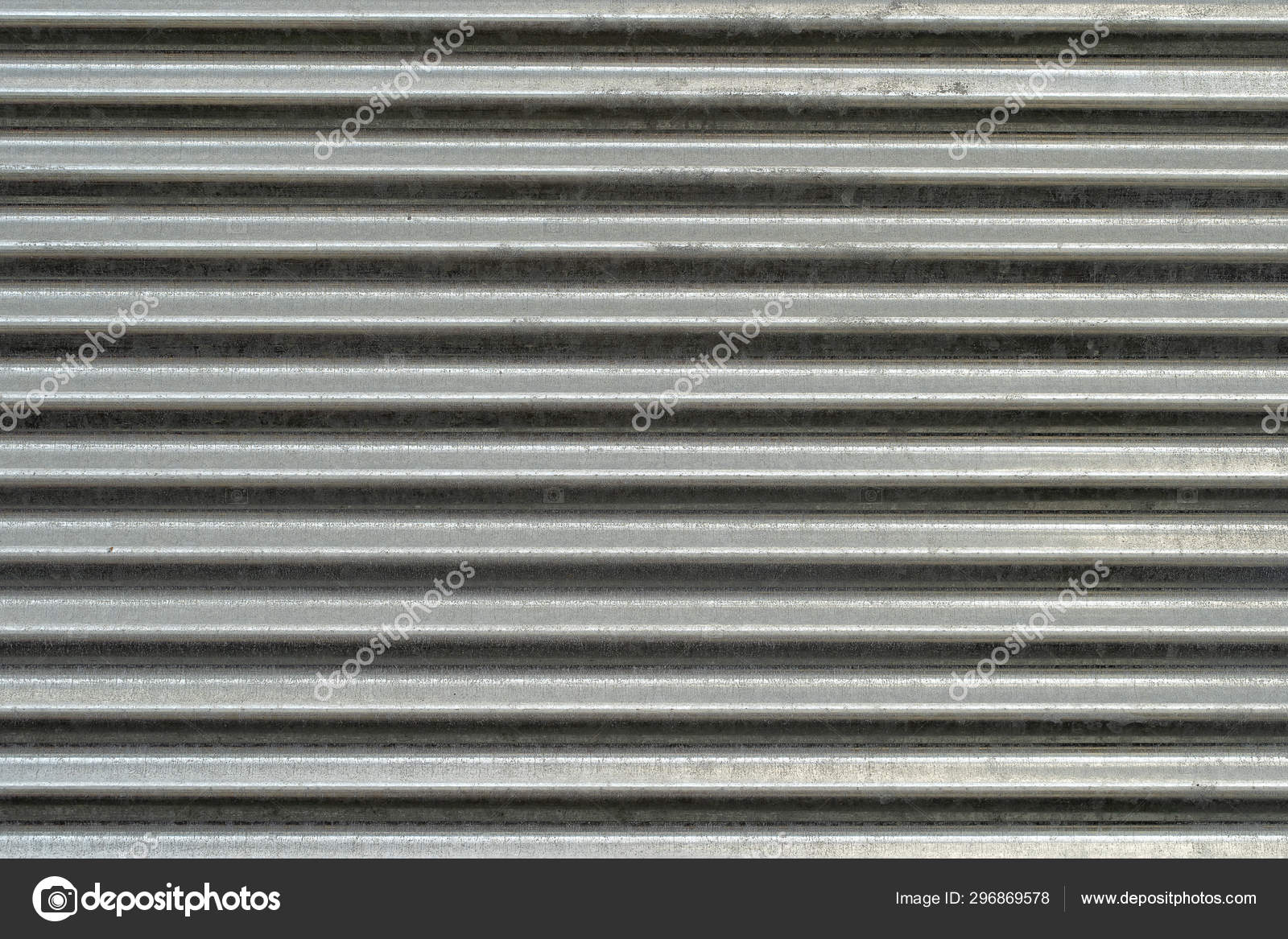 Metal wall texture, background. Sheet of ribbed galvanized metal for ...