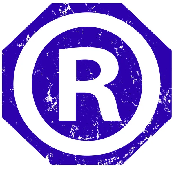 Trademark Symbol In Blue Circle