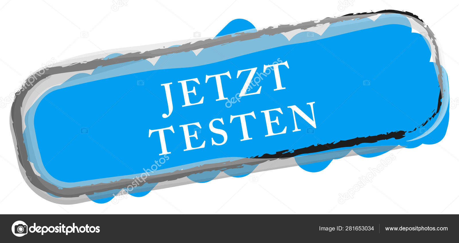Jetzt testen web Sticker Button — Stock Photo © weissdesign #281653034