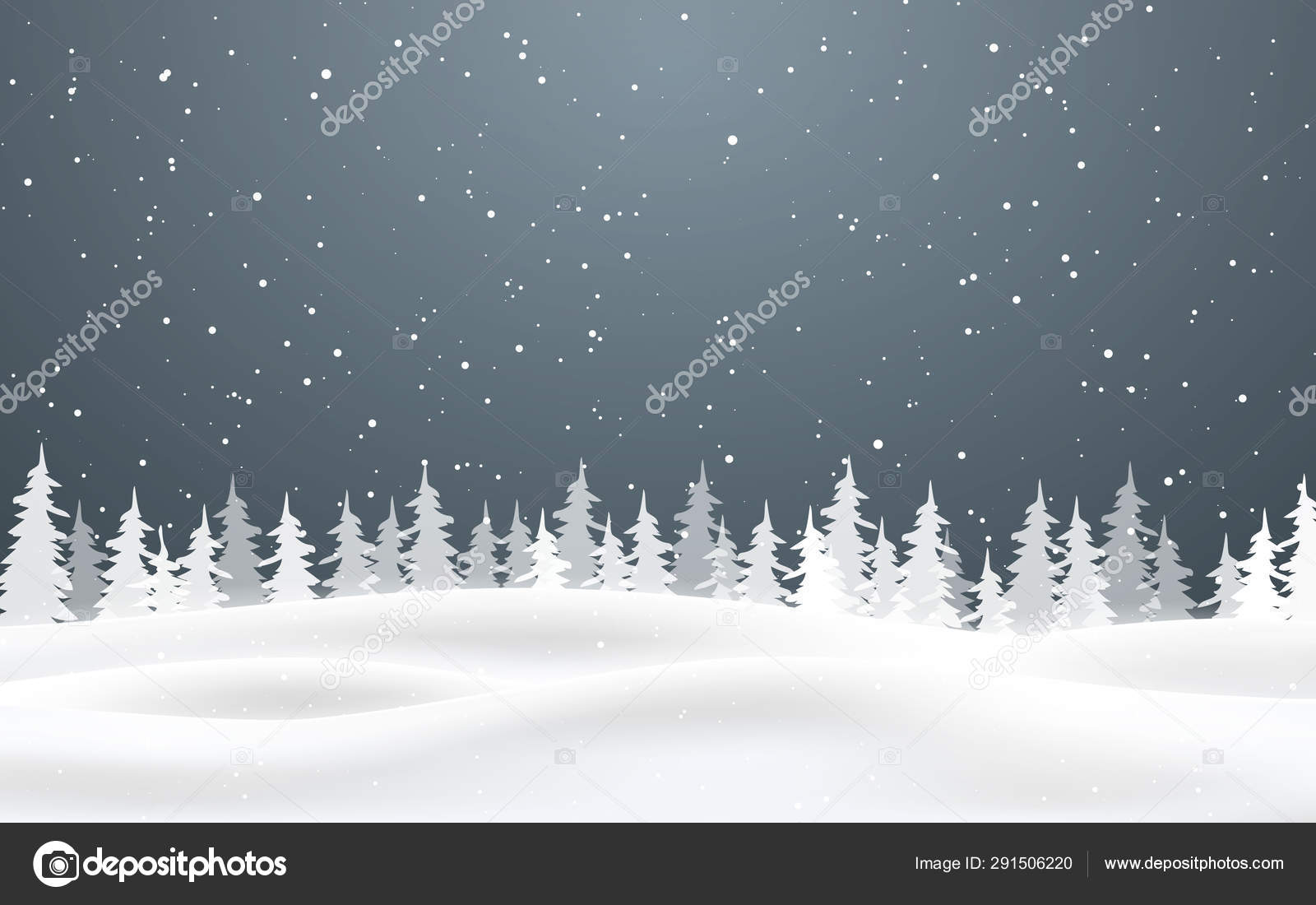 Snow Falling At Night Christmas