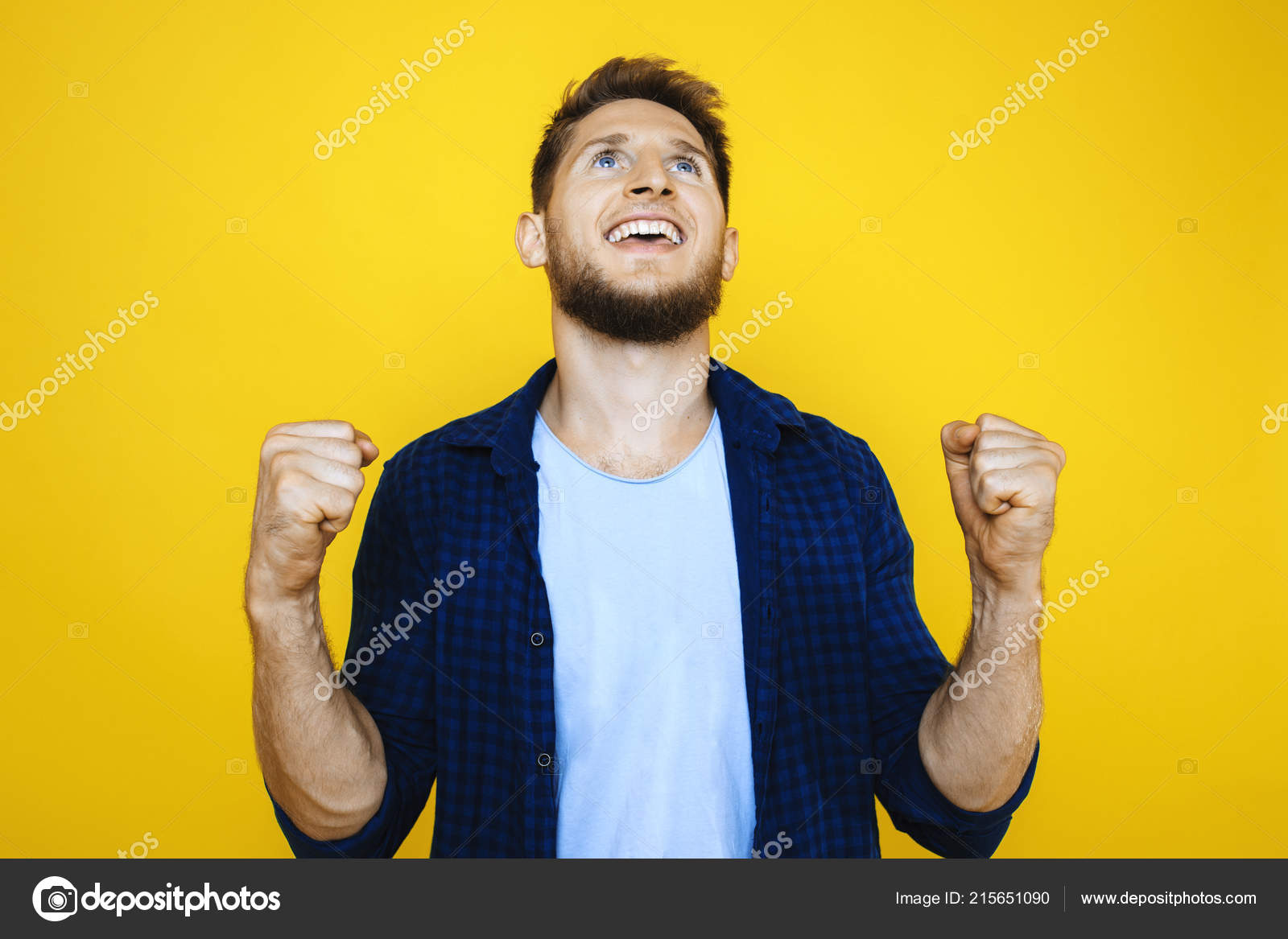 Handsome Young Guy Gesturing Hands Looking Grateful Face Expression