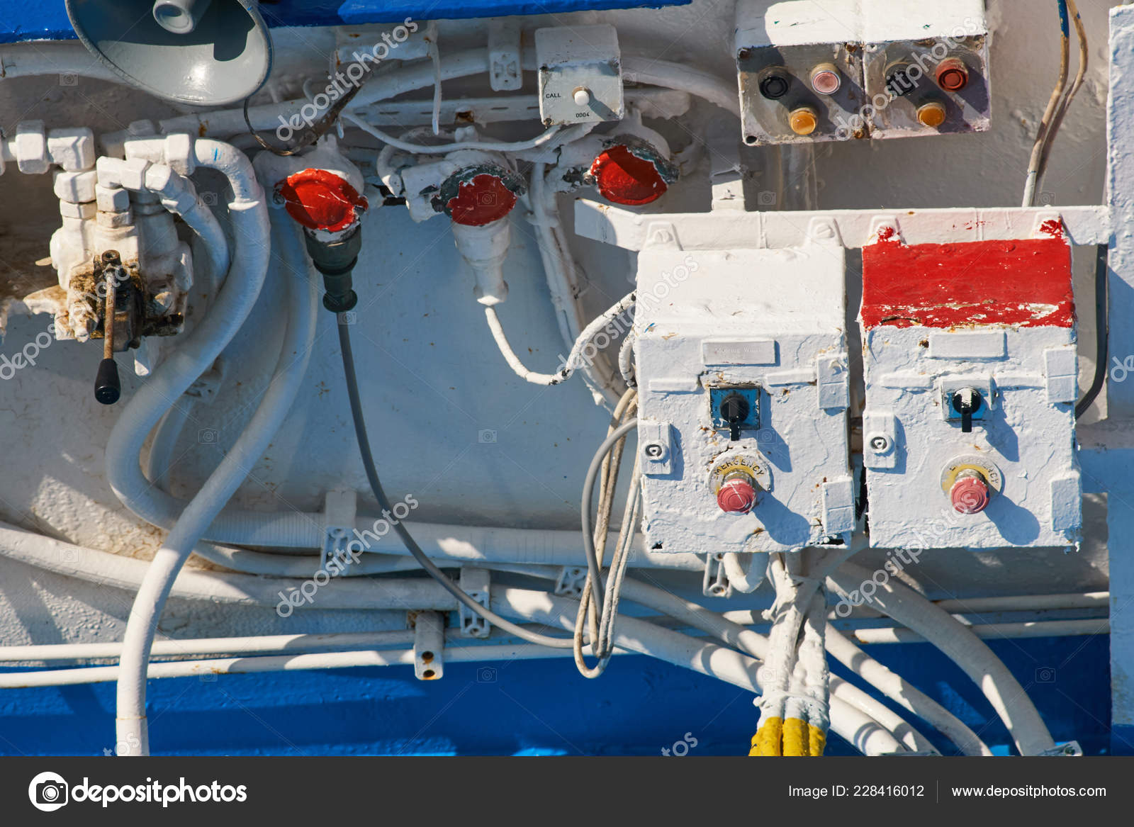 Greek Ferry Docking Control — Stock Photo © anokato #228416012