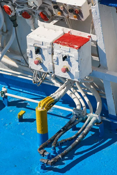 Greek Ferry Docking Control — Stock Photo © anokato #228416012