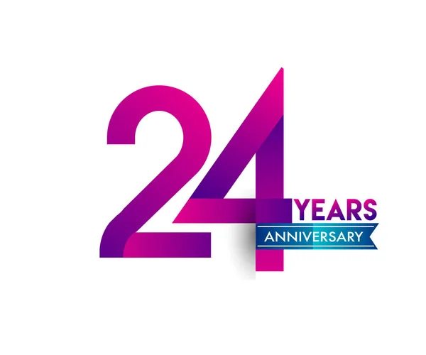 24 anniversary logo Vektor Stok, Ilustrasi 24 anniversary logo Bebas ...