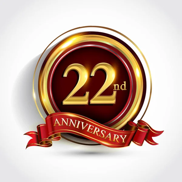 22nd anniversary Vector Art Stock Images | Depositphotos