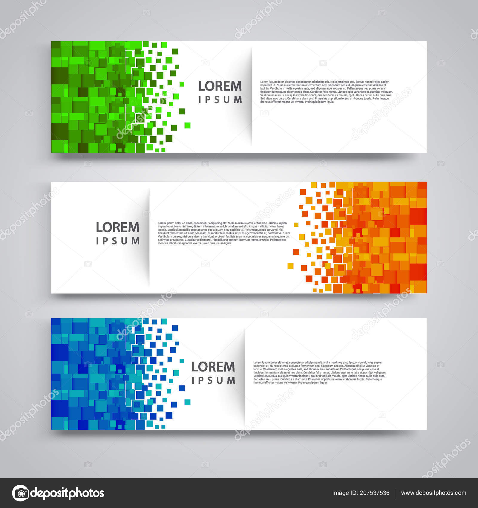Flyer Template Header Design Banner Design Templates Collection Stock ...