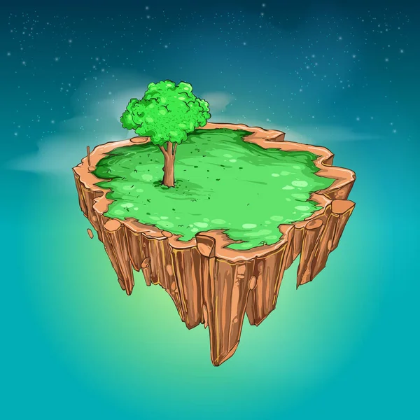 Green Grass Cliff Landscape Background Banner Isolated Stock Vector ...