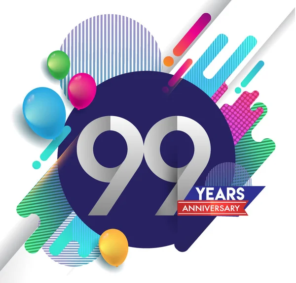 99 years birthday logo Vector Art Stock Images | Depositphotos
