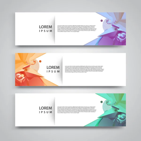 Flyer Template Header Design Banner Design Templates Collection Stock ...