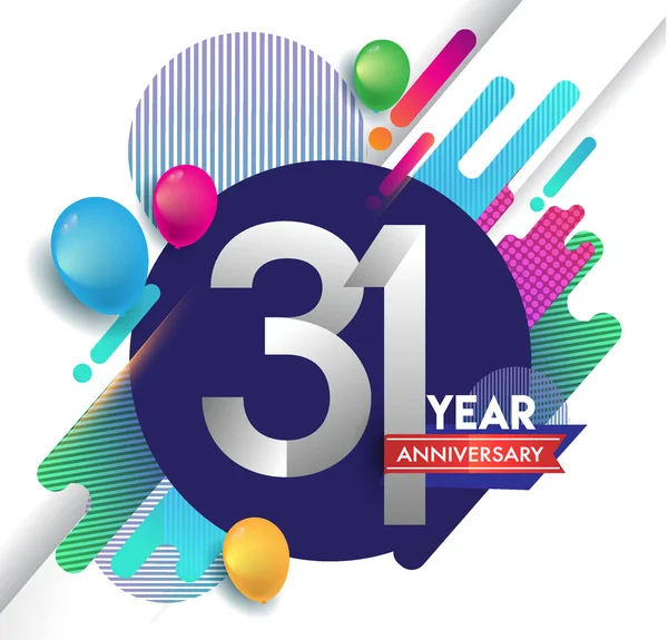 31 years anniversary Vector Art Stock Images | Depositphotos