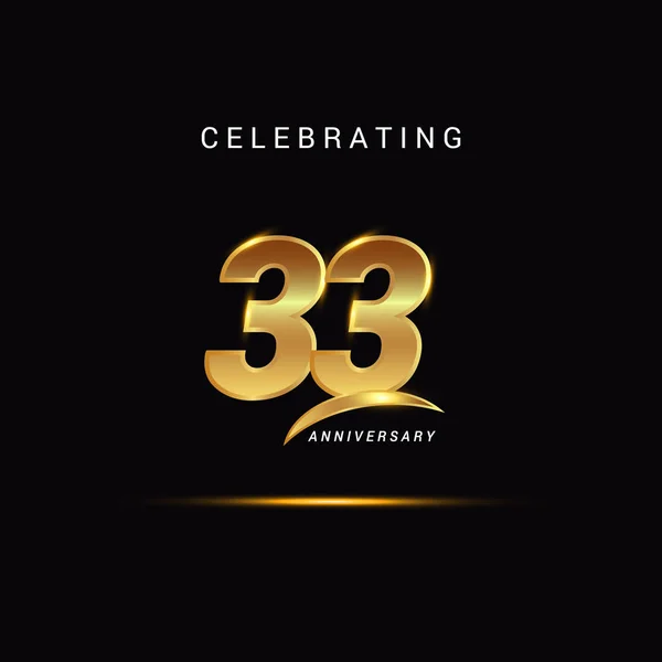 33 años de aniversario imágenes de stock de arte vectorial | Depositphotos