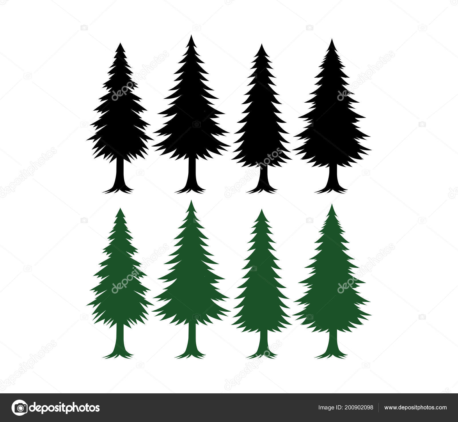 Simple Pine Tree Silhouette