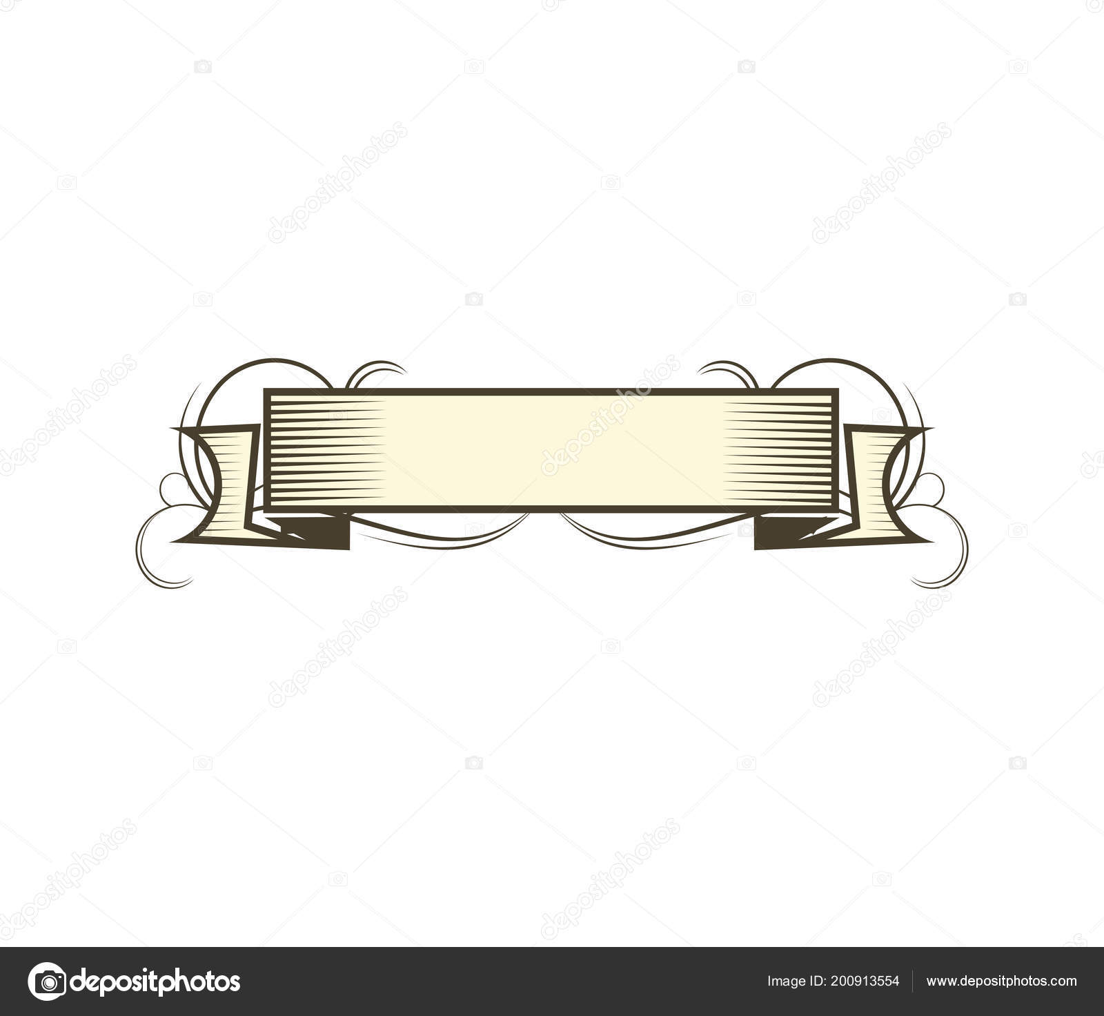Blank Ribbon Banner