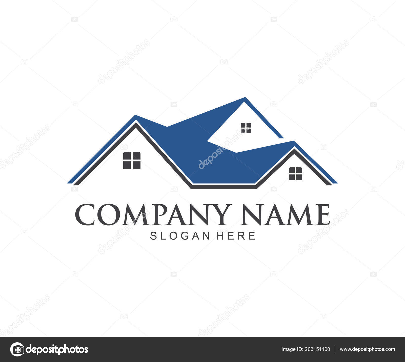 Home Real Estate House Vector Icon Logo Design Template Stock Vector ...