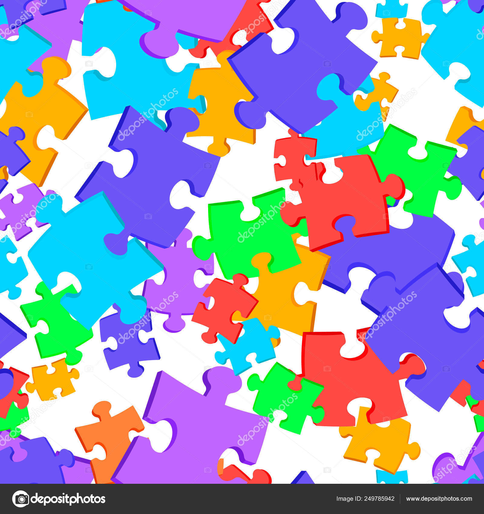 Seamless background colored puzzles. Stock Vector by ©Kirucha 249785942 Seamless background colored puzzles. Stock Vector by ©Kirucha 249785942