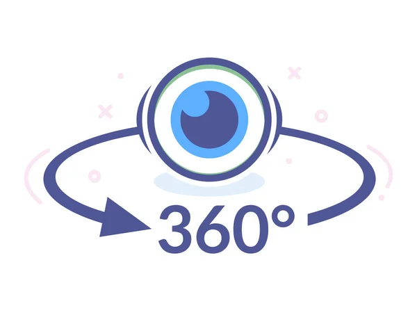 360 degree vision Vector Art Stock Images | Depositphotos