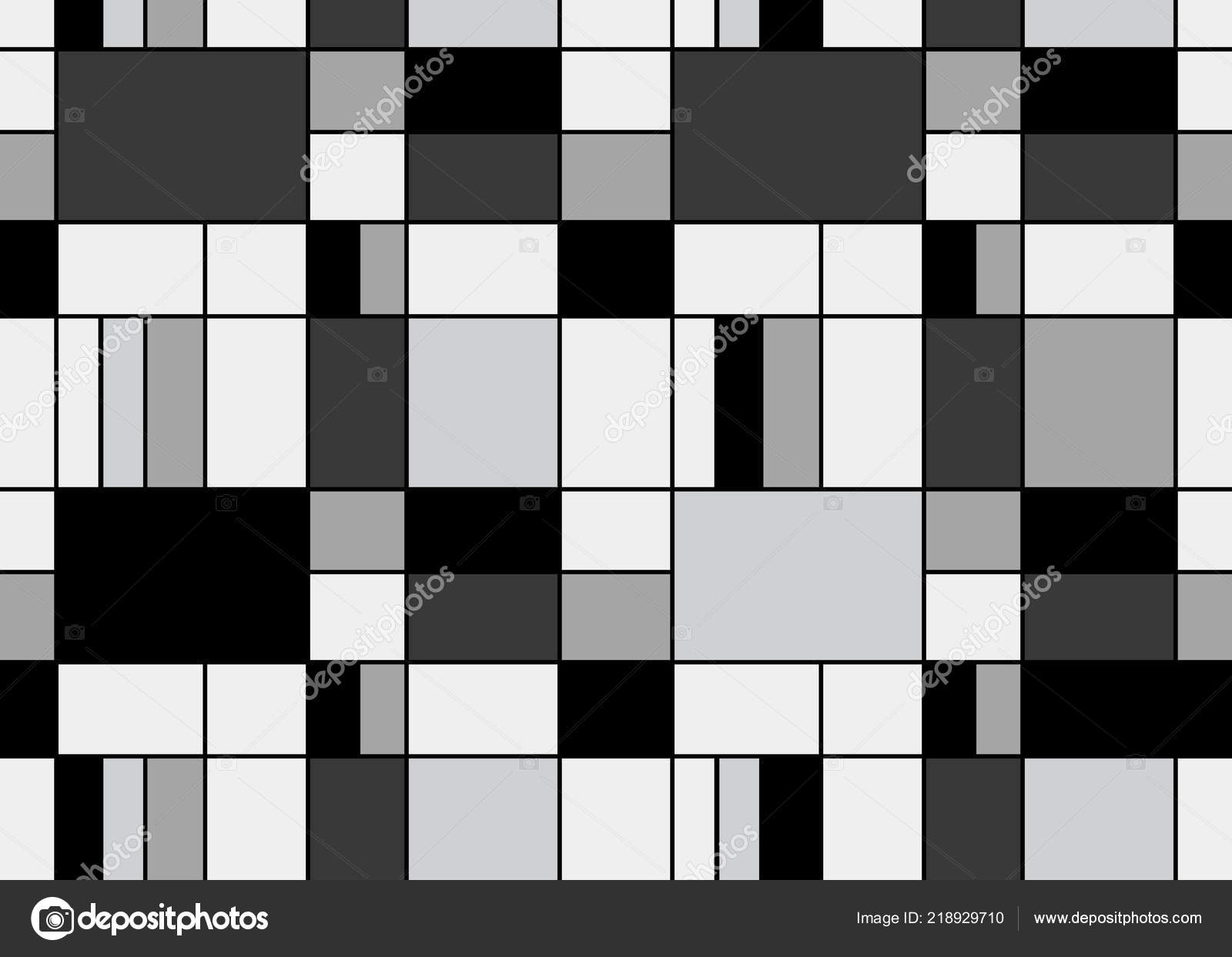 Black White Modern Style Seamless Vector Illustration Your Graphic ...