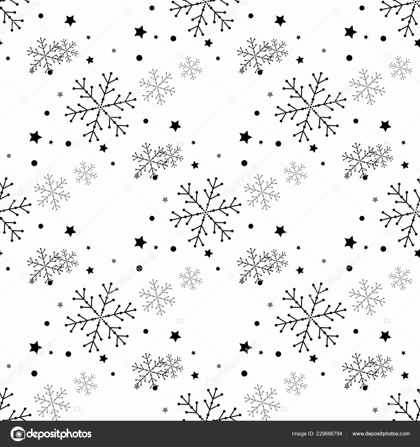 Snowflakes Wallpaper White