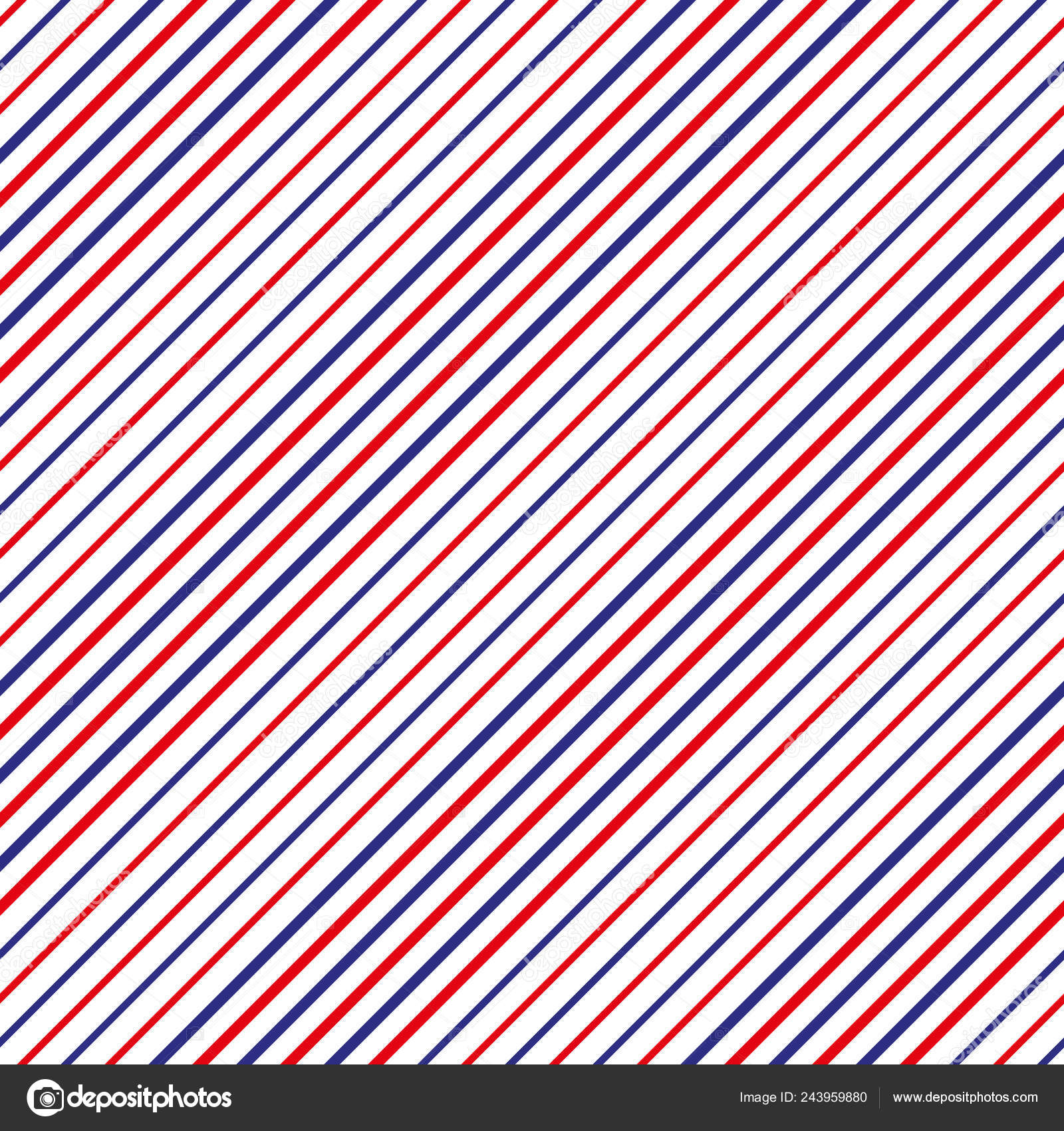 Barber shop concept pattern. Vector red, white and blue diagonal lines ...