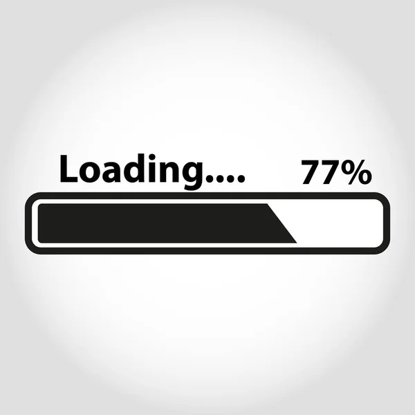 Cargando icono de vector. Cargando símbolo de barra. Signo de estilo ...