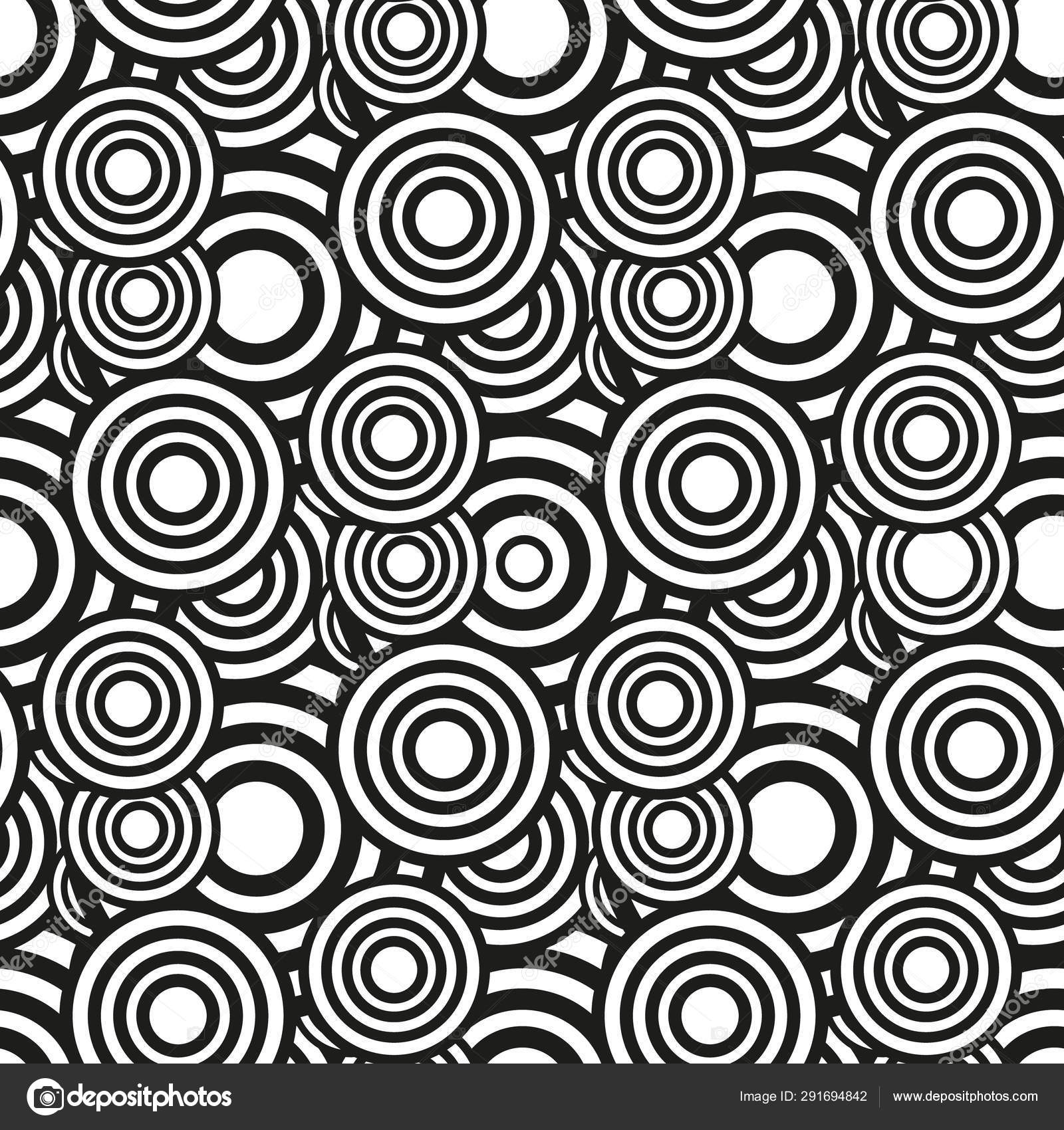 Bulls Eye Seamless Outline Pattern. vector illustration eps 10 Stock ...