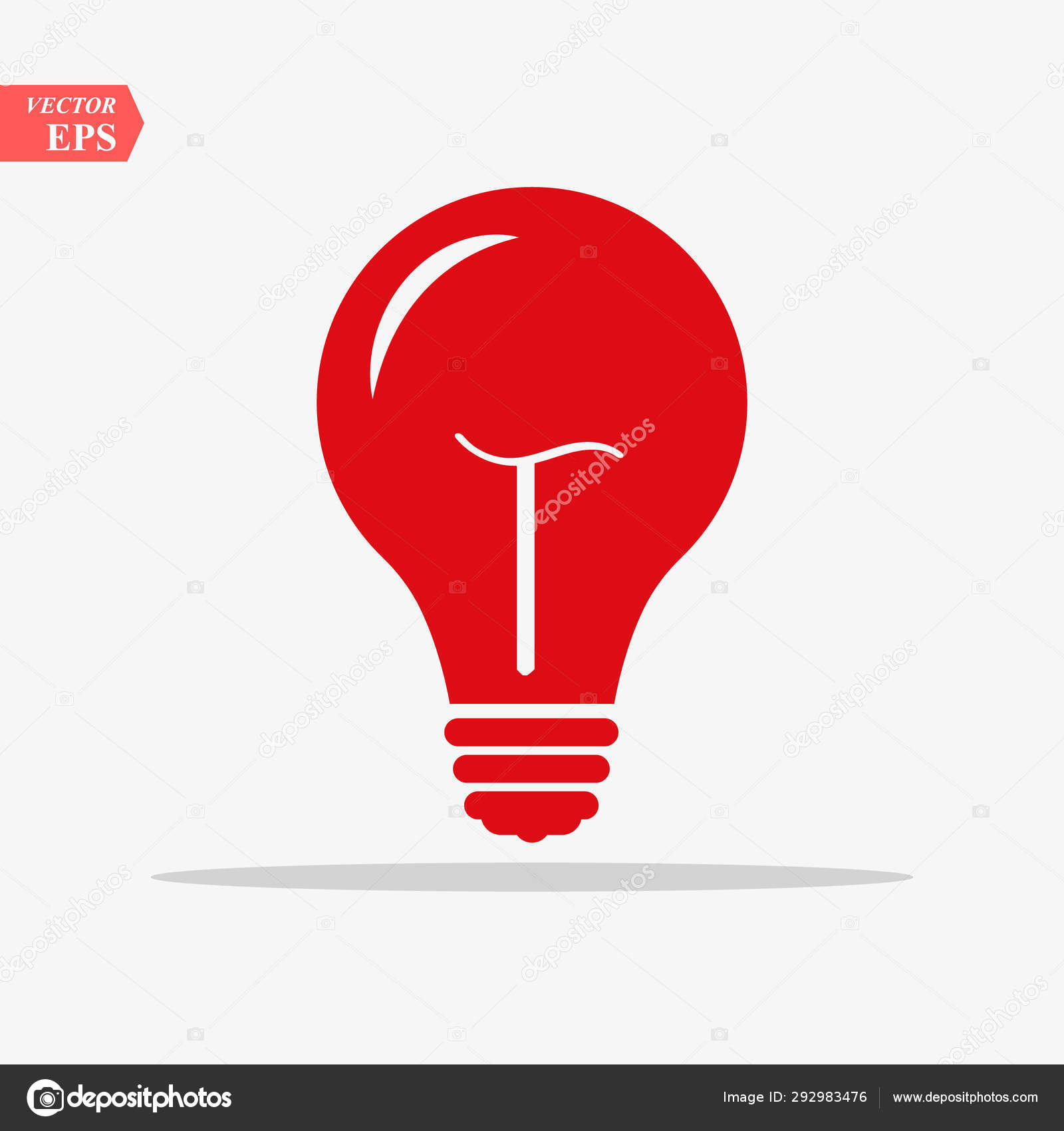 Rode Gloeilamp Clipart