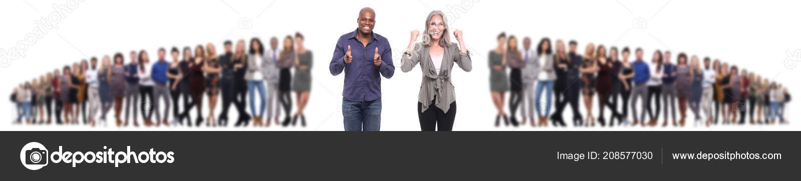 Couple Background Different Multi Racial People — Stock Photo © Djomas ...